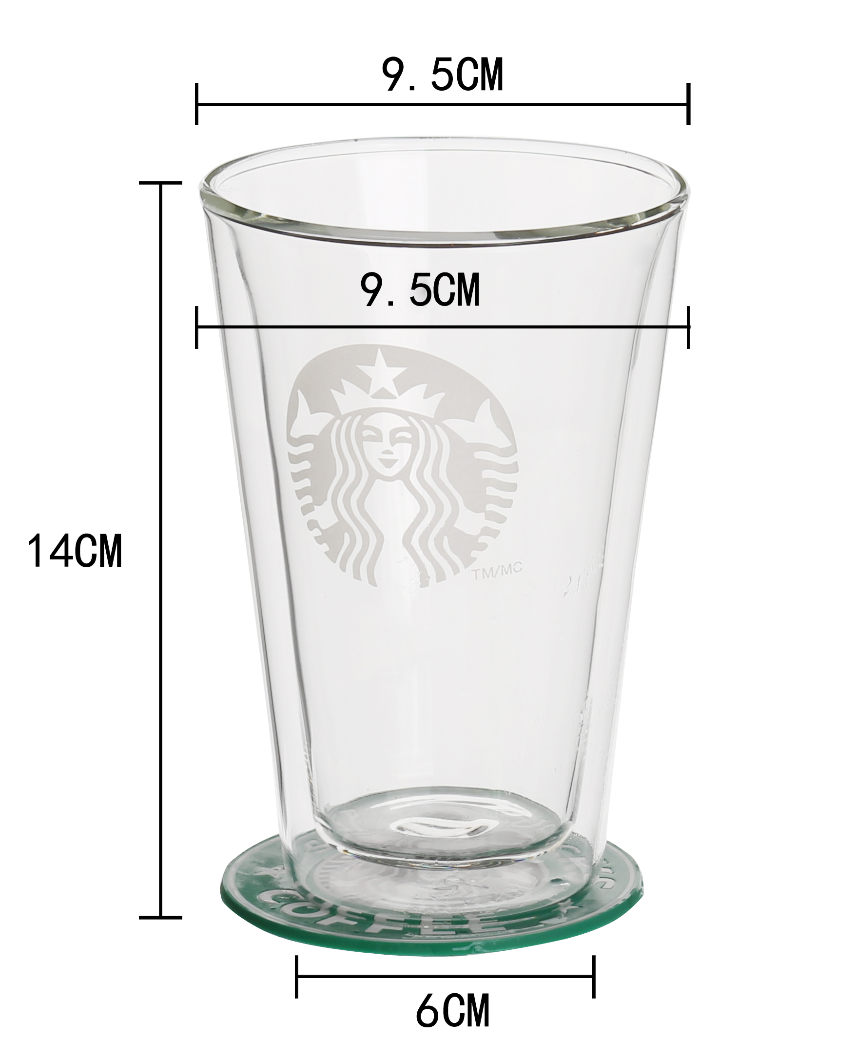 Wholesale New Products 400 Ml Small Glass Tea Cups Double Wall Glass Coffee Cup Double Wall